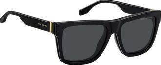 Marc Jacobs Lunettes de soleil carr&eacute;es - Femme - Accessoires - Noir - Taille: 56 MM
