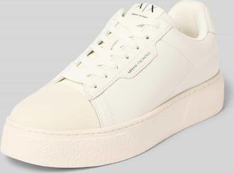 A|X Armani Exchange Sneaker aus Leder-Mix mit Logo-Detail Modell Lion