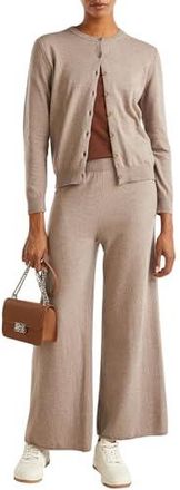 Benetton Maglia Coreana M/L 1035d5012 Cardigan, Marron, M Femme