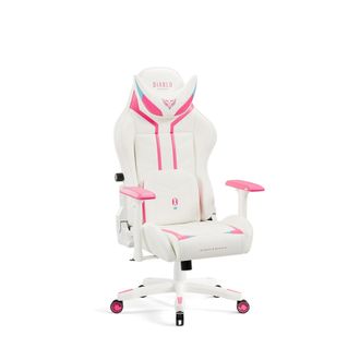 Diablo Chairs Gaming-Stuhl X-Ray 2.0 Kleiner ergonomischer Stuhl mit Lendenkissen und magnetischer Kopfstütze Öko-Leder HDS Air ProSpine Support 65x35,5x123 
