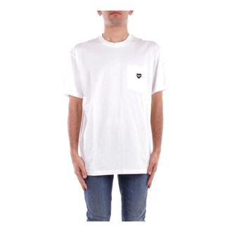 Carhartt Work in Progress Homme, Tops, Blanc, Taille: L T-shirt Blanc avec Logo Frontal