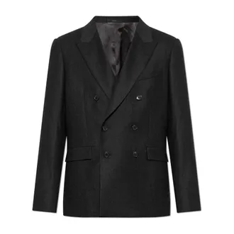 Paul Smith Homme, Vestes, Gris, Taille: XL Blazer en laine &agrave; double fente