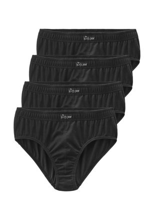 Le Jogger Herren Slips, 8er Pack, Unterhosen, Baumwolle, Schlüpfer, schwarz und mehrfarbig (7, schwarz)