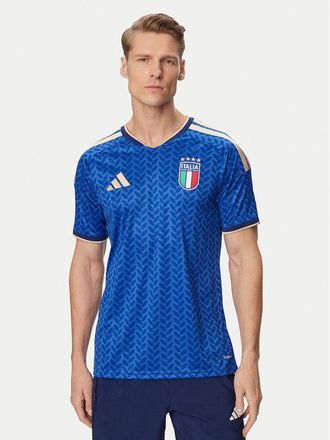 adidas Technisches T-Shirt Italy 26 Home Replica JL6937 Blau Slim Fit