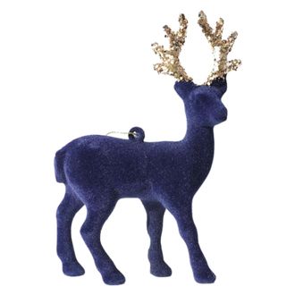 Generico Weihnachten Rentier mit Schnee-Effekt - Weihnachtsdekoration f&uuml;r Partys - Rentier Anh&auml;nger in der Mitte Tisch Schreibtisch K&uuml;che Winterdekoration Weih
