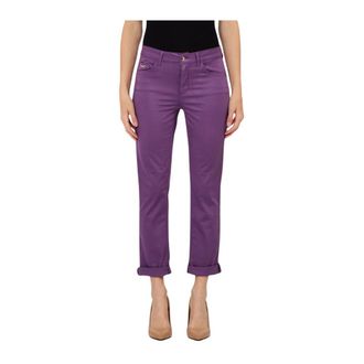 Liu Jo Femme, Pantalons, Violet, Taille: W25 Pantalon Skinny avec Revers