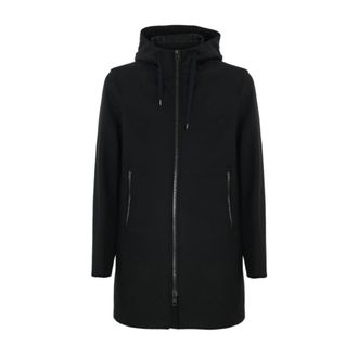 Herno Woll-Mischung Parka mit Kapuze - - Coats - Herren - Blau - M