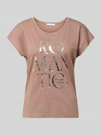 Christian Berg Regular Fit T-Shirt aus Viskose-Mix mit Statement-Print