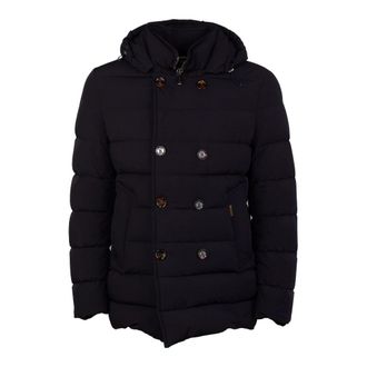 Moorer Doppelreihiger Daunenmantel Florio - - Jackets - Herren - Blau - XL