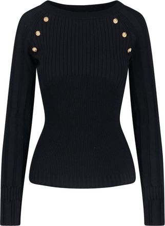 Balmain Pullover Mit Kn&ouml;pfen