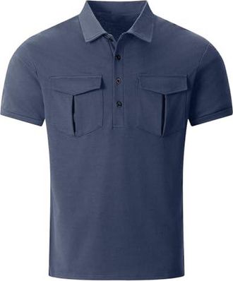 Generic Polo &agrave; manches courtes pour homme - T-shirt respirant classique &agrave; manches courtes - Polo de golf d&eacute;t&eacute; &agrave; manches courtes - Pour les loisirs et la l&eacute;g&egrave;r