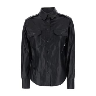 Isabel Marant Noee Hemd aus Kunstleder - - Blouses & Shirts - Damen - Schwarzk - M