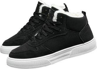 Generic Homme Baskets Montantes dhiver Doublure en Peluche Chaude Plates Semelle Antid&eacute;rapant Chaussures de Sport Course Marche L&eacute;g&egrave;res Confortables Tendances