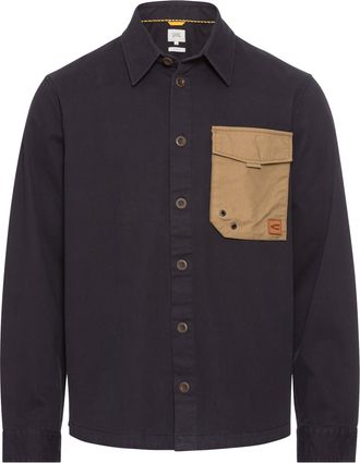 Camel Active Herren Overshirt aus Reiner Baumwolle Nachtblau, Menswear-XXL