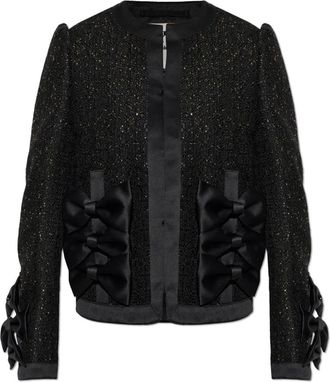 Comme Des Gar&ccedil;ons Femme, Vestes, Noir, Taille: 40 FR Blazer avec Appliqu&eacute;s Scintillants