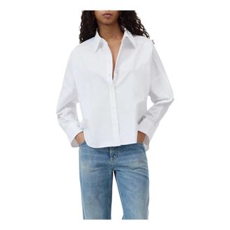 Closed Gathered Shirt - - Blouses & Shirts - Damen - Wei&szlig; - S