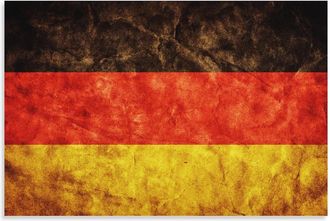 Generic Deutschland-Flagge, Vintage-Stil, Leinwand-Kunst, Poster und Wandkunst, Bilddruck, modernes Familien-Schlafzimmer, Dekoration, Poster, 60 x 90 cm
