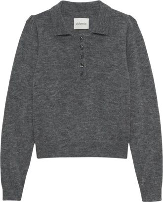Alchemist Femme, Pulls, Gris, Taille: 44 FR Lola Polo Knit
