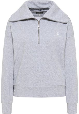 Dreimaster Dreimaster Oversized Sweatshirt Damen Hellgrau Melange