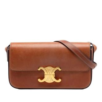 Celine Sac bandouli&egrave;re vintage Pre-owned - Femme - Pre-owned - Brun - Taille: ONE Size