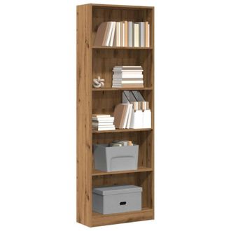 vidaXL Biblioth&egrave;que ch&ecirc;ne artisanal 60x24x176 cm bois ding&eacute;nierie - Vidaxl
