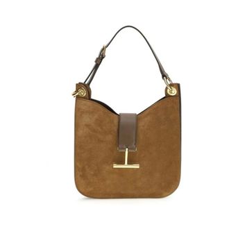 Tom Ford Femme, Sacs, Brun, Taille: ONE Size Sac bandouli&egrave;re en cuir de veau Bos Taurus