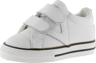 Victoria Low-Top Tribu Leder-Effekt Weiß Monochrom & Klettverschlüsse 1065161 für Kinder Blanco 31