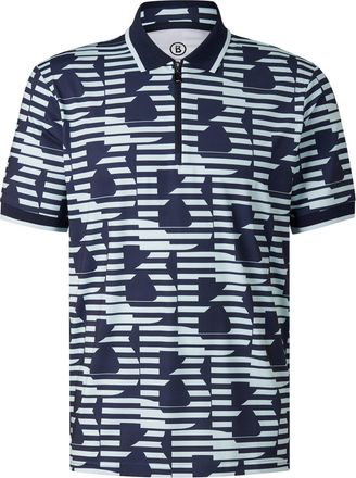 Bogner Funktions-Polo-Shirt Valentin f&uuml;r Herren - Navy-Blau/Hellblau - 3XL
