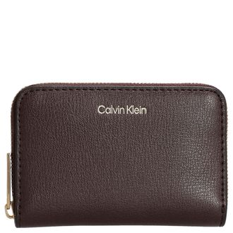 Calvin Klein Damen FOIL Logo Medium Zip Around LV04F1091G Geldb&ouml;rsen, Rot (Fudge/Espresso), One Size, Rot (Fudge/Espresso), Einheitsgr&ouml;&szlig;e