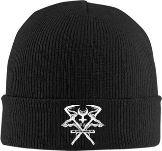 Generic Chapeau dHomme, Cr&acirc;ne en Faux Croix Symbole pour Hommes Femmes Bonnet tricot&eacute; Unisex, Bonnet Pull Hiver Chaud Thermique pour No&euml;l en Plein air