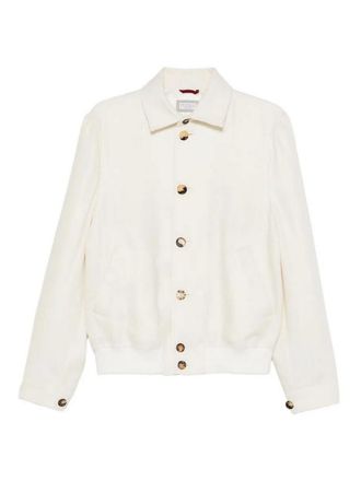 Brunello Cucinelli Bomber - Cr&egrave;me