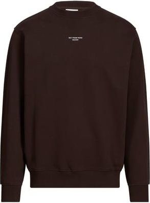 Dr&ocirc;le de Monsieur Sweatshirt droit en coton &eacute;ponge