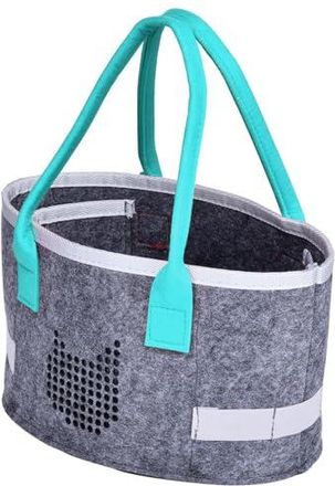 Generic Organiseur de sac fourre-tout en feutre, sac d&eacute;picerie avec poign&eacute;e, plus grand sac d&eacute;picerie r&eacute;utilisable, &eacute;tui ovale de transport en feutre, organis