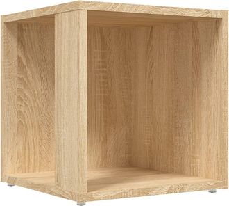 Generic SDWEHBJ Beistelltisch mit Stauraum, Kleiner Couchtisch, Moderner Nachtschrank f&uuml;r Arbeitszimmer, Wohnzimmer, Schlafzimmer, Sonoma-Eiche 33x33x34,5 cm 