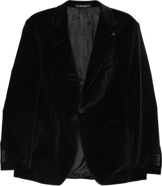 Tagliatore Velvet-effect Peak-lapel Jacket