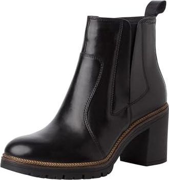 Tamaris Womens 1-25380-43 Chelsea, Cuir noir noir, 41 EU