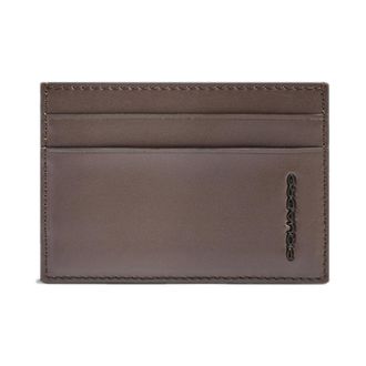 Piquadro Porte-cartes en cuir MagSafe avec 2 emplacements prot&eacute;g&eacute;s Rfid - Homme - Accessoires - Brun - Taille: ONE Size