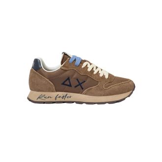Sun 68 Vintage Nylon Sneakers mit Besticktem Logo - - Shoes - Herren - Braun - 40 EU