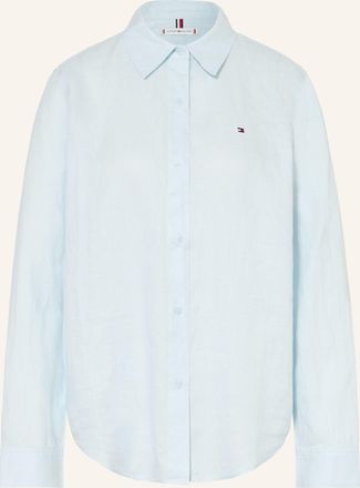 Tommy Hilfiger Hemdbluse Aus Leinen blau