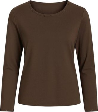2-Biz Femme, Tops, Brun, Taille: 40 FR Long Sleeve Hauts
