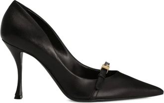 Dolce & Gabbana Femme, Chaussures, Noir, Taille: 40 EU Escarpin &agrave; talon aiguille et bout pointu avec d&eacute;tail de bride