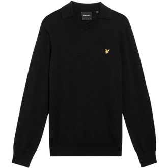 Lyle & Scott Pullover f&uuml;r Herren, Mit Kragen (Samtschwarz)