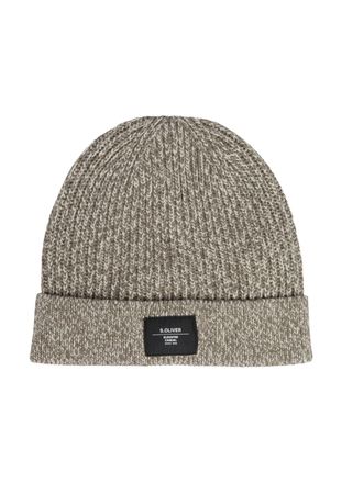 s.Oliver Strickm&uuml;tze aus Moulin&eacute; mit Logo-Patch