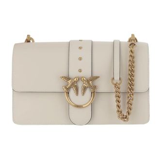 Pinko Pinko, Femme, Sacs, Blanc, Taille: ONE Size Love Bag One Medium Handbag