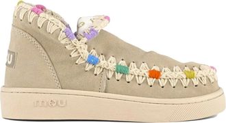 Mou Femme, Chaussures, Beige, Taille: 40 EU Summer Eskimo Baskets Overstitch