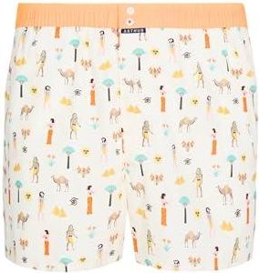 Arthur Caleçon Homme avec Suspensoir Le Club n°1164 - Coupe Américaine - Empiècement Anti-Frottement - Coton Issu de lagriculture Biologique - Sable - Taille