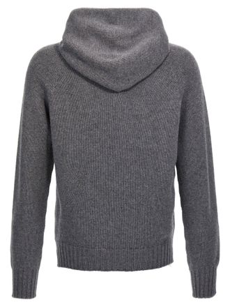 Maryya Wool Blend Hoodie - Gray