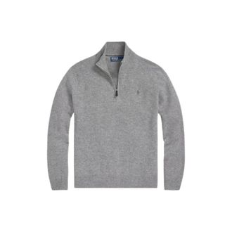 Polo Ralph Lauren Merinowolle Halb-Zip Pullover - - Knitwear - Herren - Grau - XL