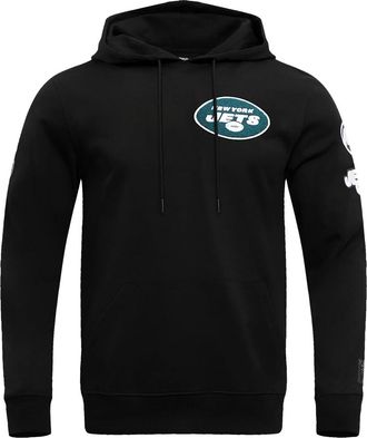Pro Standard Mens NFL New York Jets Classic Chenille Kapuzensweatshirt Schwarz L