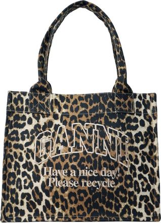 Ganni Femme, Sacs, Brun, Taille: ONE Size Grand sac cabas Easy Shopper